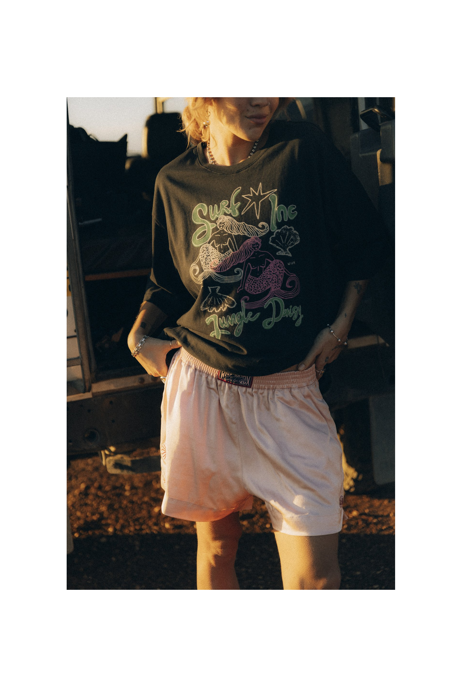 Wild Relax Boxer Shorts - Light Pink | Damenshorts | Surf Inc.