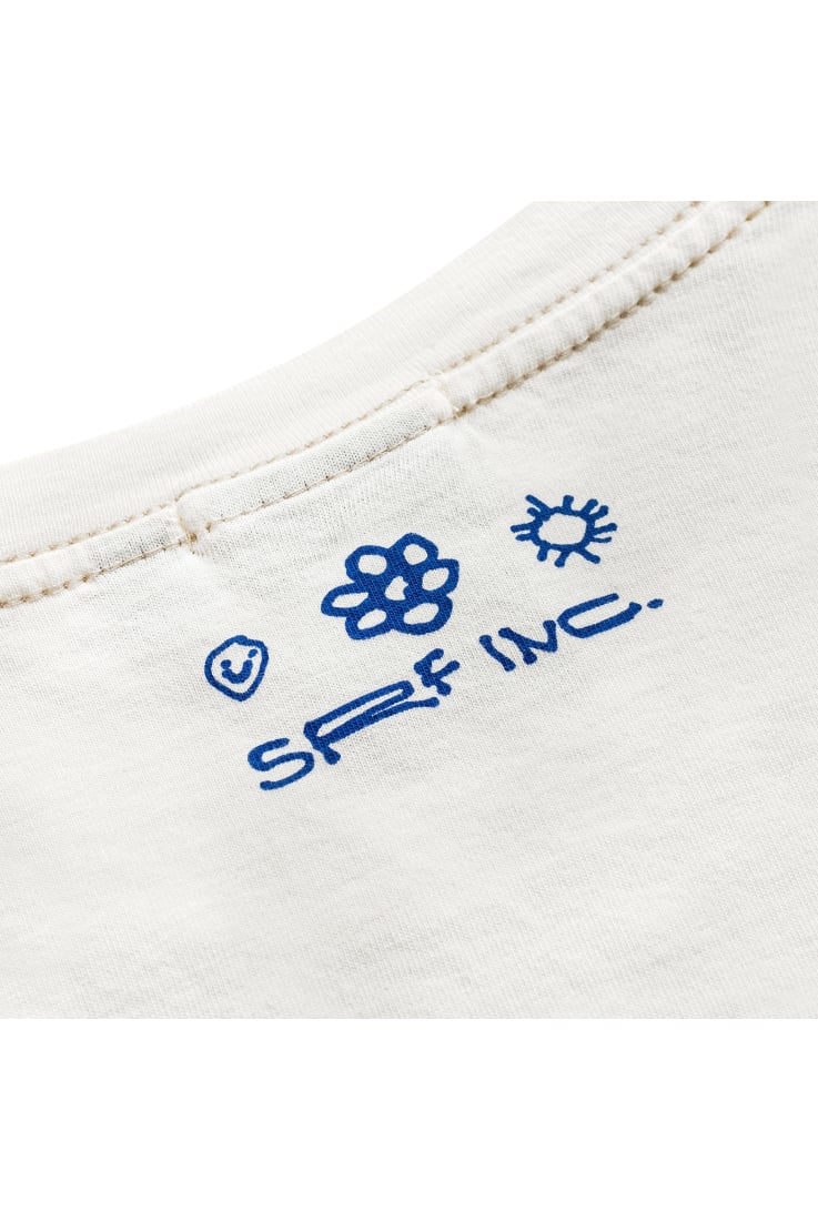 Just Be Quiet Box Tee - Vintage White | Surf Inc.