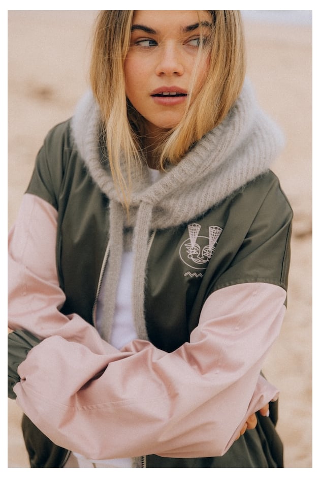 Wool Fluffy Balaclava - Light Grey | Women's beanie | Surf Inc.