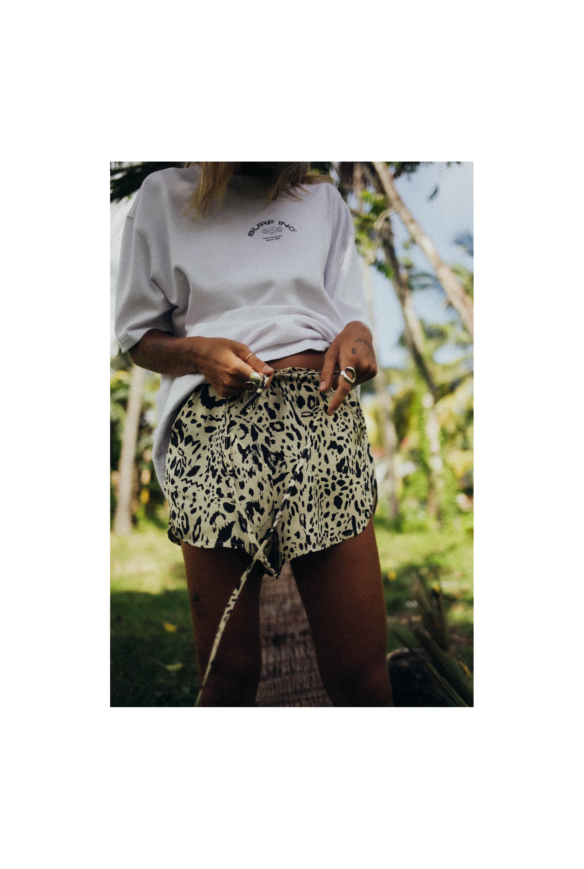 Animal Shorts - Silk Blend | Women's shorts | Surf Inc.